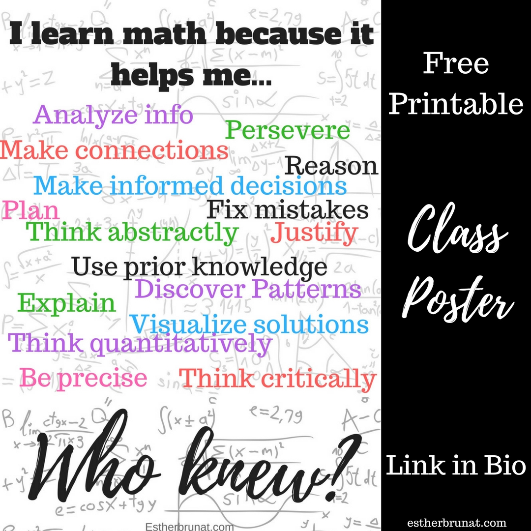 Why do we have to learn math? – Esther Brunat